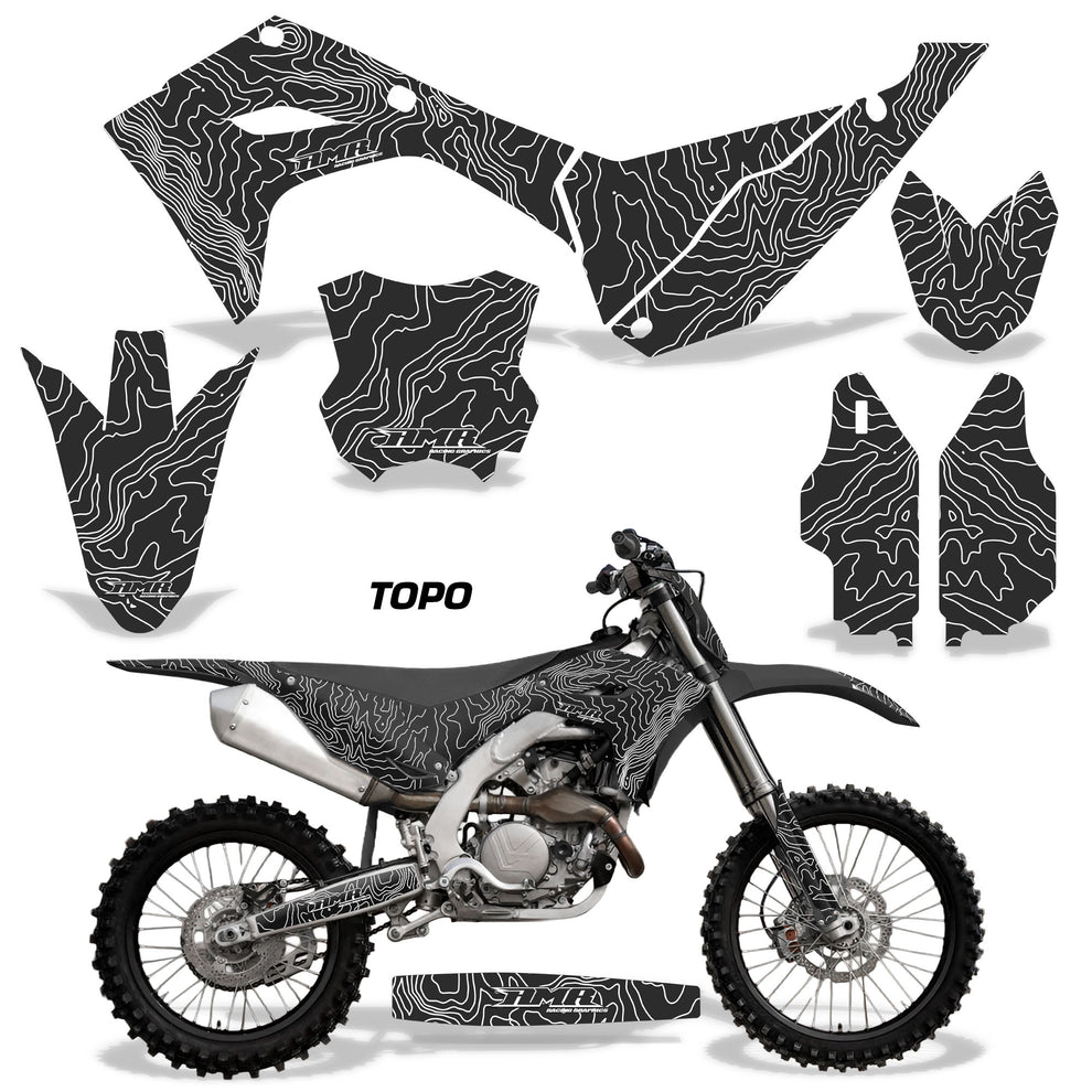 2016-2018 KX450F Graphics kit. Kawasaki Motocross Graphic Sticker decal ...
