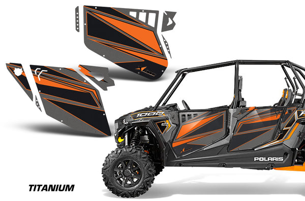 AMR Racing Door Graphics Kit for Polaris RZR4 1000, 1000xp, 2013,2014 ...