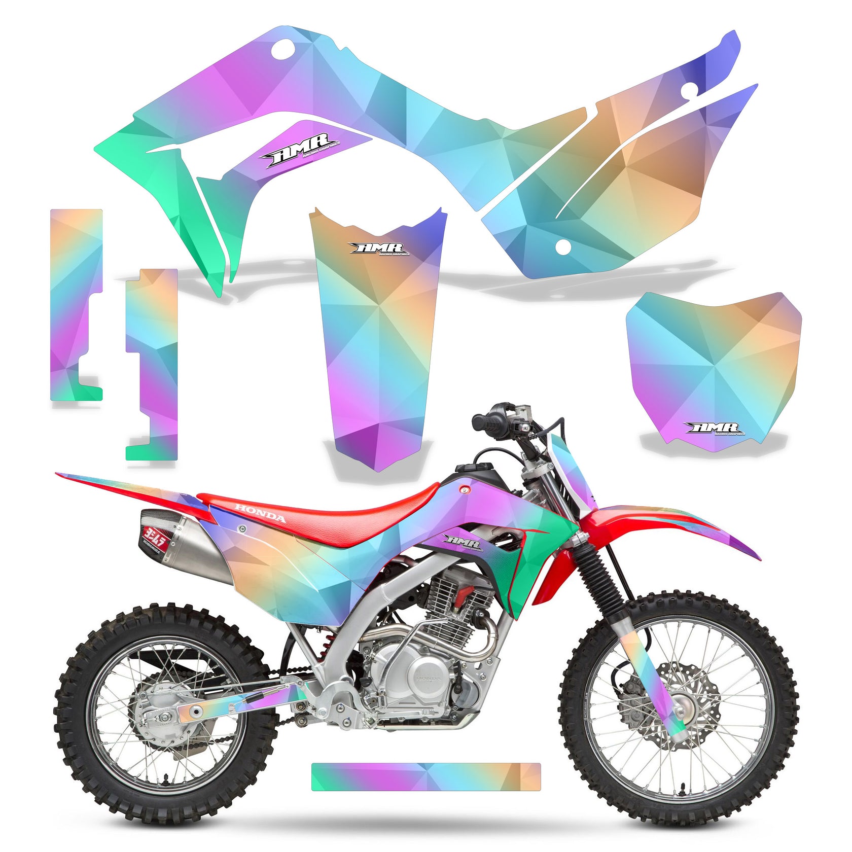 Honda CRF125F Graphic Kit | Stickers and Decals | Honda CRF 125F ...